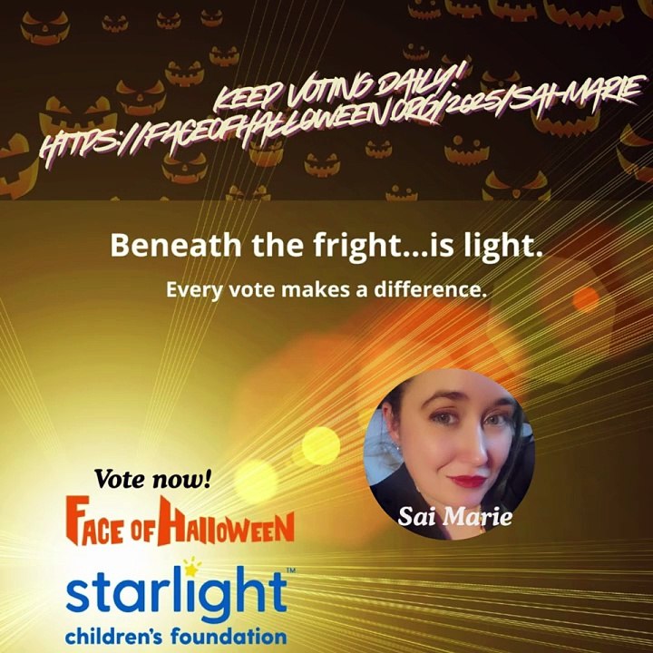 Vote for Sai Marie Face of Halloween & Support Starlight Children's Foundation - video Dailymotion