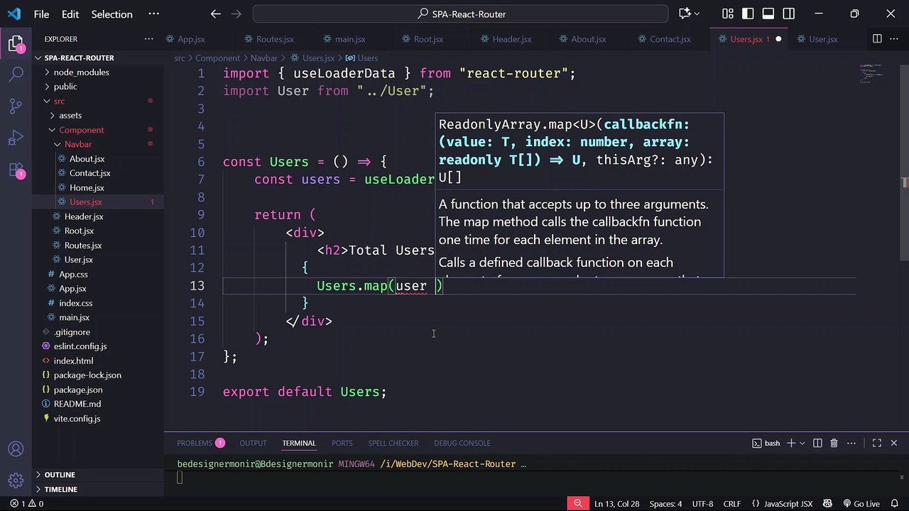 React Dynamic Routing Tutorial | Params দিয়ে ডাটা দেখাও | React Router ...