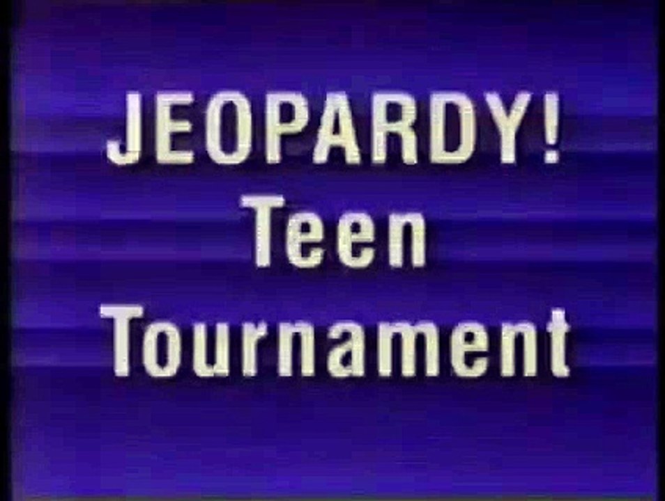 Jeopardy! Teen Tournament contestant plug, 9/6/96 - video Dailymotion