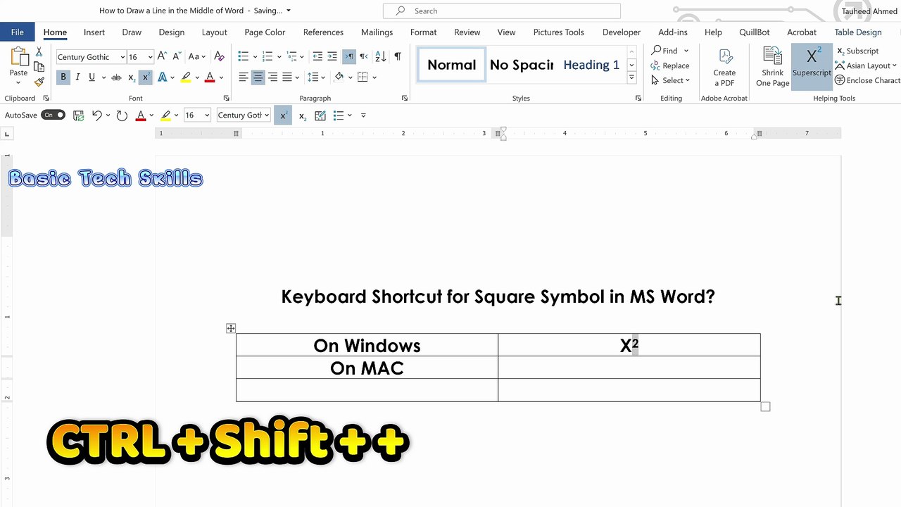 How to Type the Squared Symbol (²) on Keyboard | Windows Alt Code & Mac ...