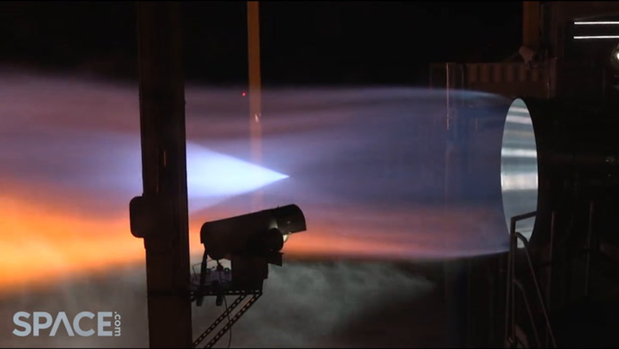 Blue Origin’s BE-4 Engine Gimble At Full Power During Hotfire Test ...