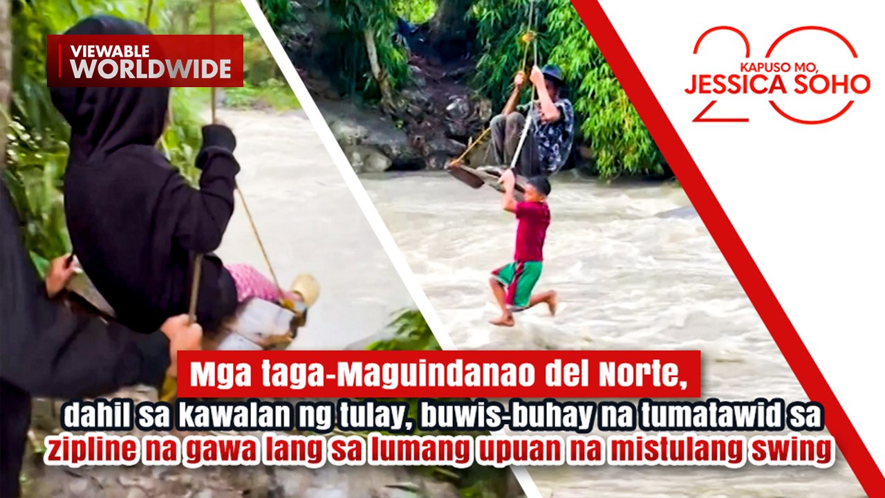Mga taga-Maguindanao del Norte, buwis-buhay tumatawid sa mistulang ...