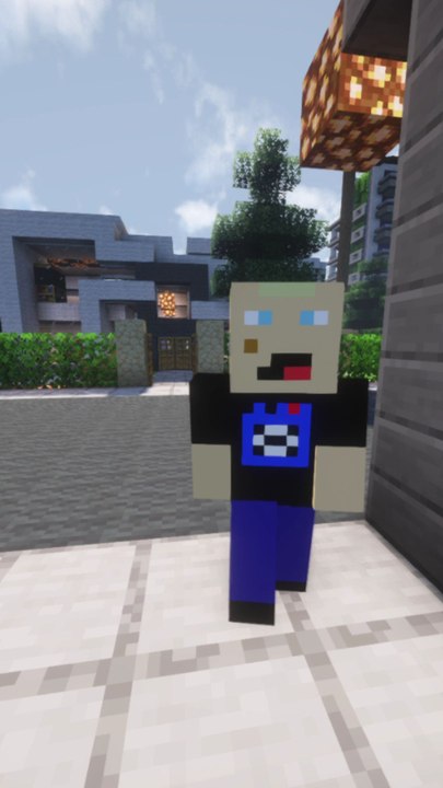 Un KIKOO trouve un super trésor suspect devant ma maison Minecraft ! 🤨 ...