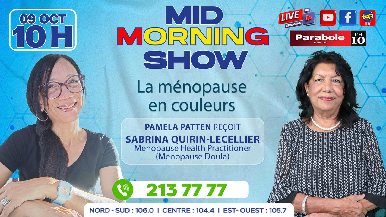 MID MORNING SHOW [ Gynécologie ] Pamela Patten reçoit Sabrina Quirin ...