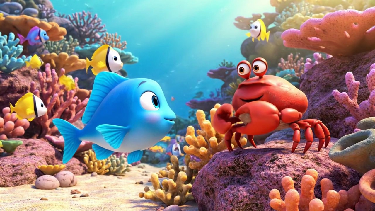 Finny the Brave Fish 🐟 | Moral Story for Kids | Pixar-Style 3D ...
