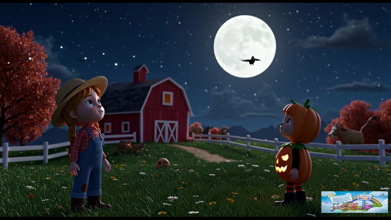 Halloween Song for Kids on the Farm 🎃🐮 | Fun Educational Halloween Song ...