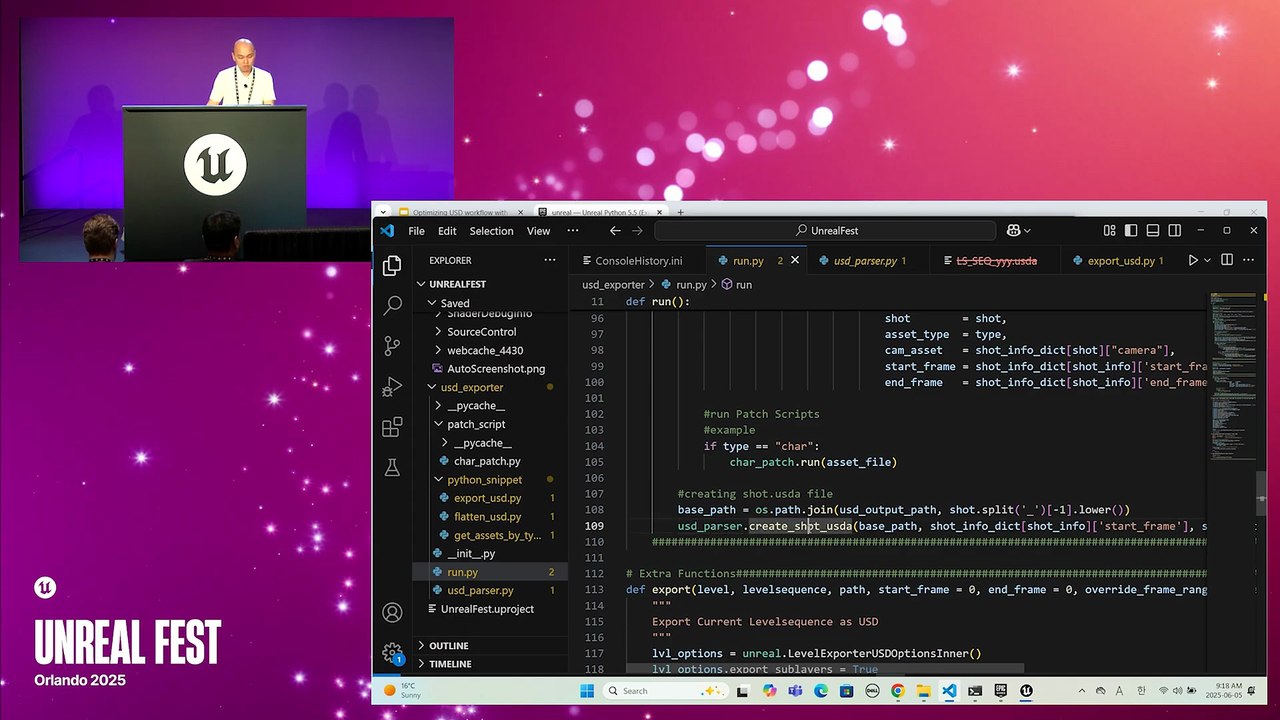 Optimizing Unreal Engine’s OpenUSD Workflow with Python | Unreal Fest ...