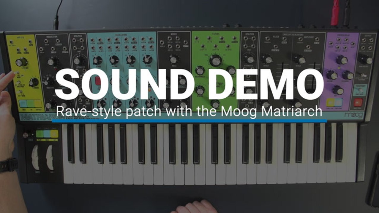 How To Create A Rave Style Patch With The Moog Matriarch - video ...