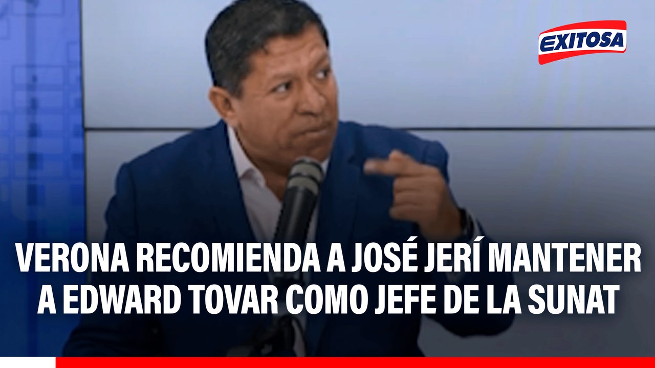 José Verona recomienda a José Jerí mantener a Edward Tovar como jefe de ...