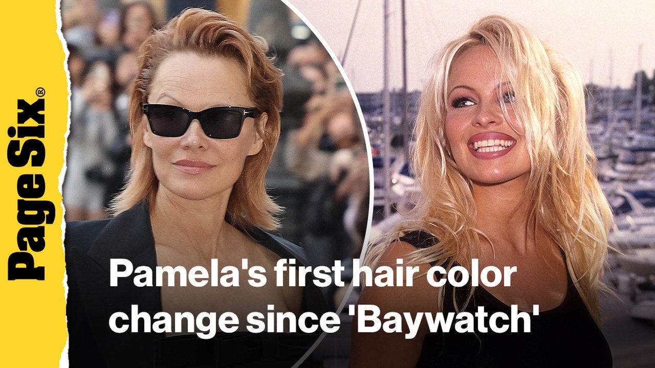 Pamela Anderson changes her hair color for the first time since ...