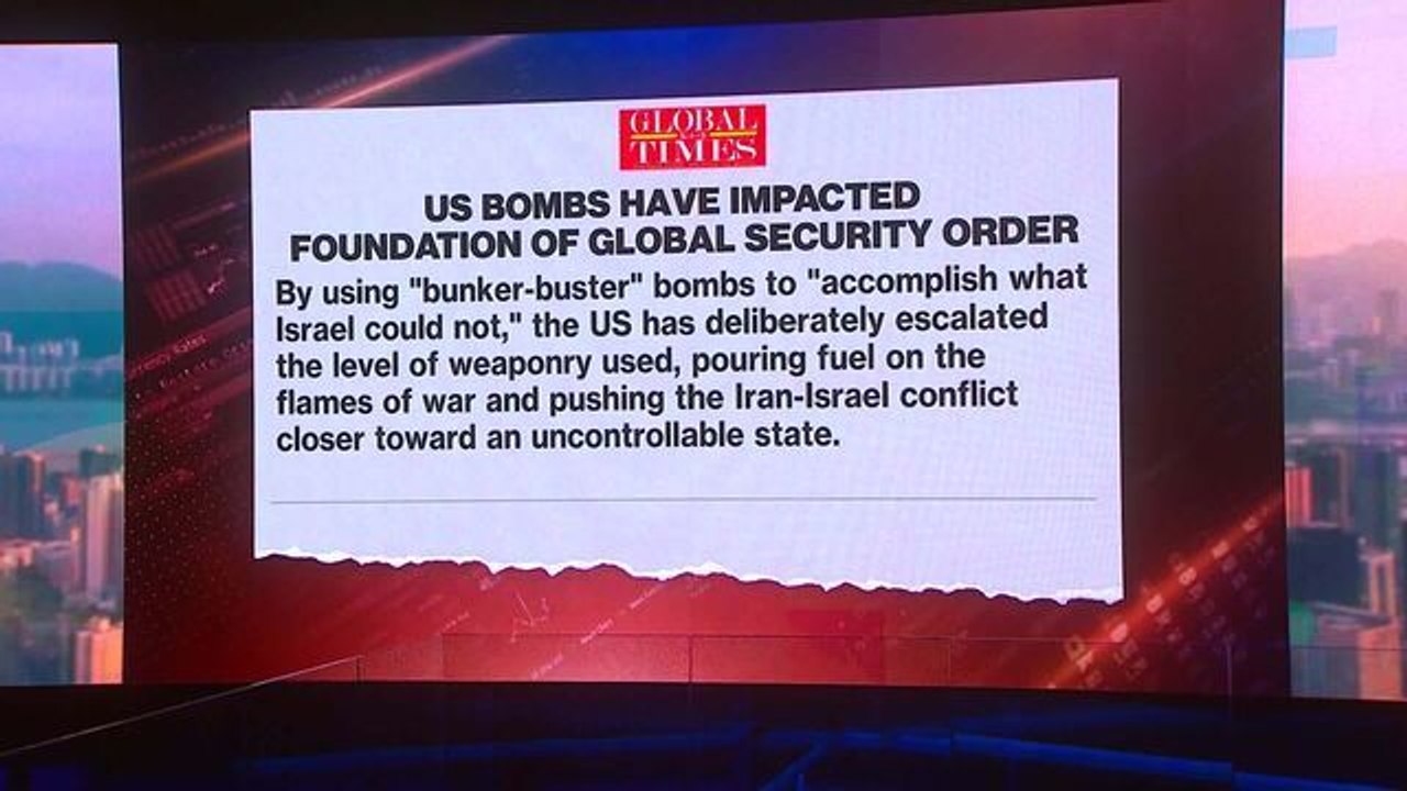 China 'Strongly' Condemns US Strike on Iran's Nuclear Program - video ...