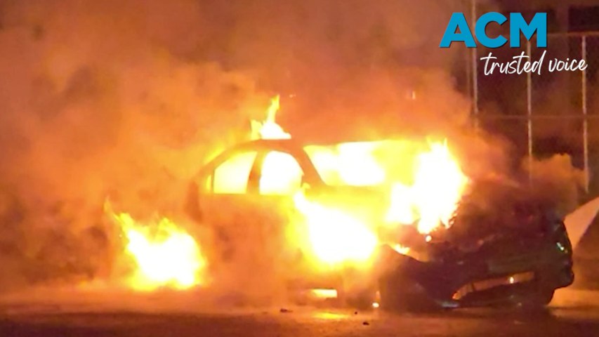 Car set on fire in alleged hoon event | Bendigo Advertiser | Bendigo, VIC