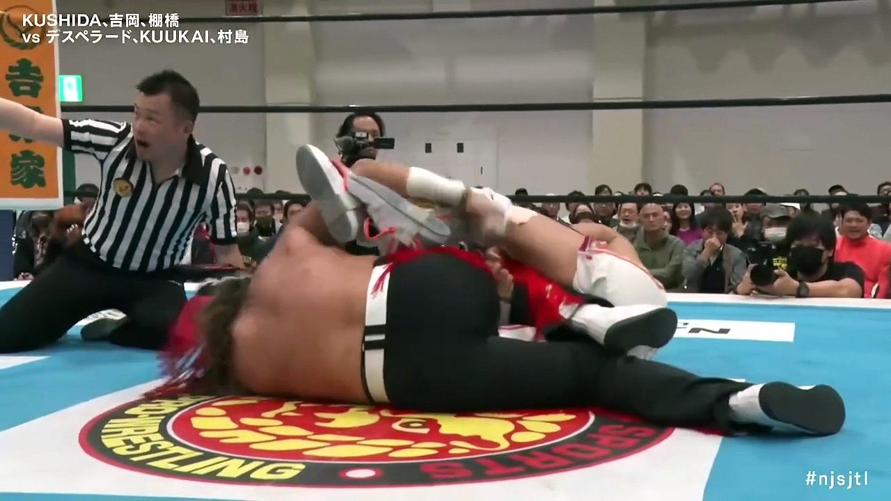 Hiroshi Tanahashi, KUSHIDA & Yuki Yoshioka vs. El Desperado, Katsuya ...