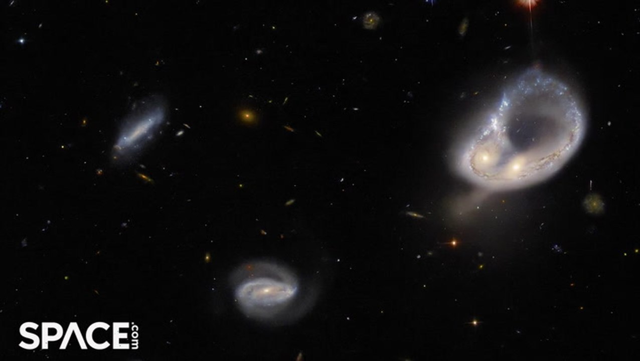 Hubble Captures Stunning Views Of A Galaxy Merger - video Dailymotion