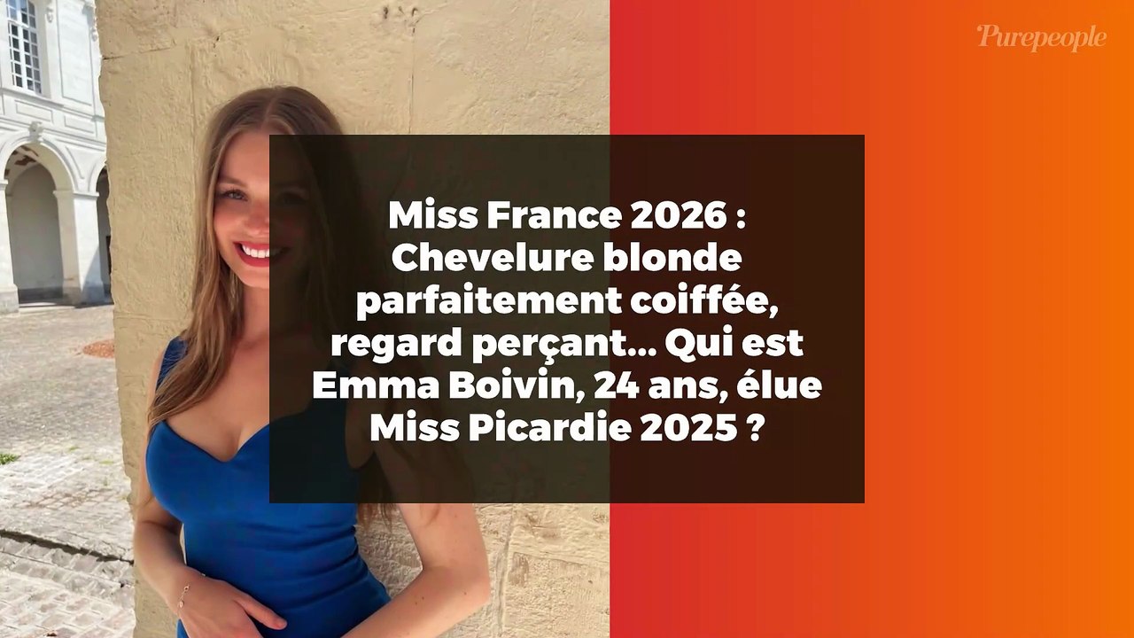Miss France 2026 : Chevelure blonde parfaitement coiffée, regard ...