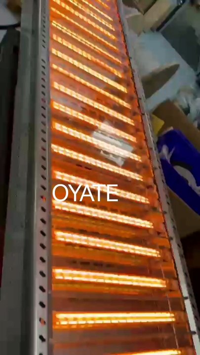 380mm 230v 4300w Twin Tubes Half Gold Coated Halogen Infrared Heating ...