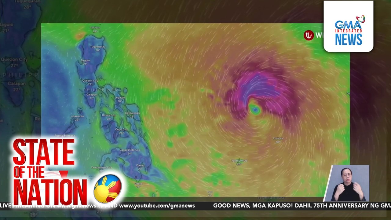 Uwan, typhoon na at nasa loob ng PAR; Wind Signal no. 1 at storm surge ...