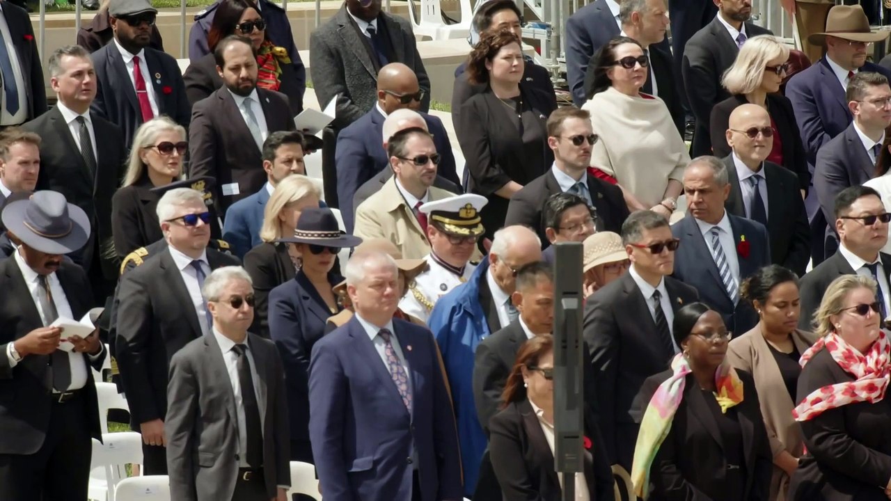 National service held at Australian War Memorial in Canberra - video ...