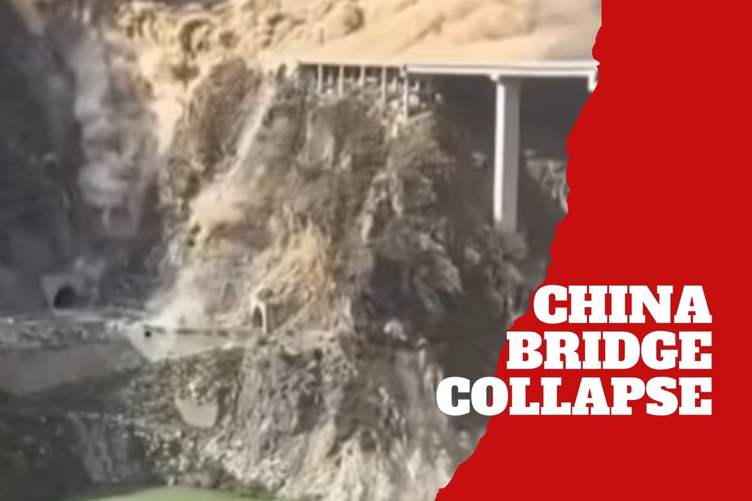 Massive bridge collapse in China’s Sichuan province sends structure ...
