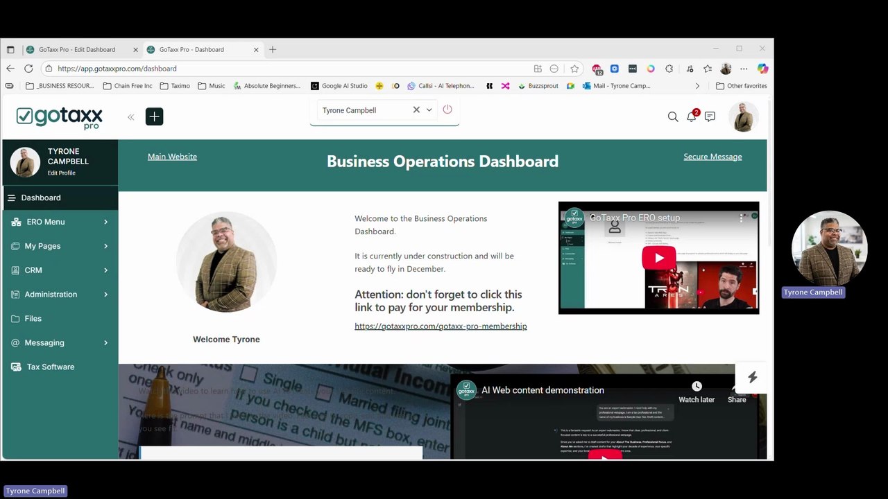 GoTaxx Pro Quick Start Guide - video Dailymotion