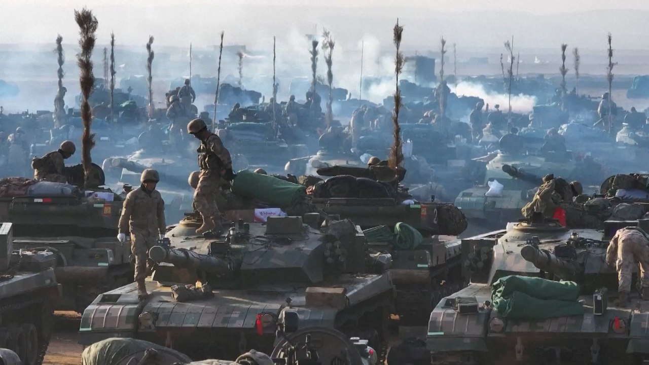 PLA ground force conducts live-fire drills featuring high tech drones ...