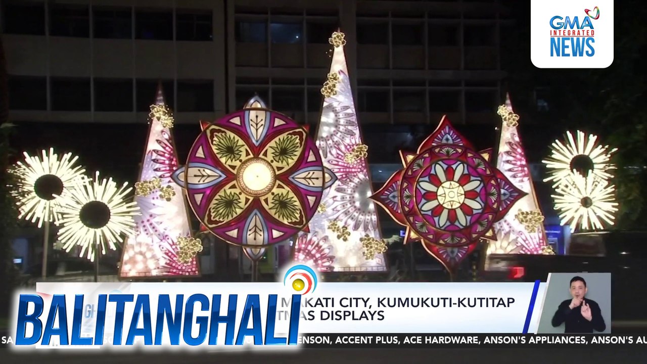 Ilang kalsada sa Makati City, kumukuti-kutitap na dahil sa Christmas ...