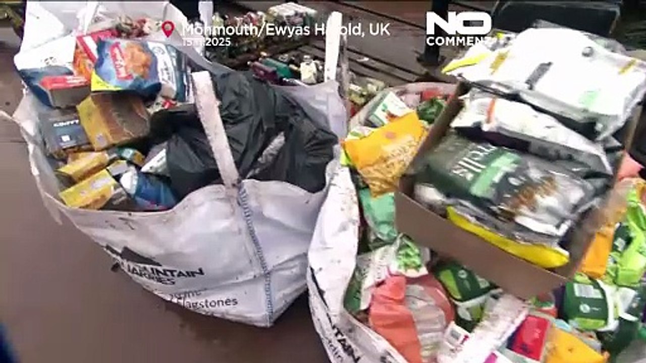 Storm Claudia clean-up begins in UK villages Ewyas Harold and Monmouth ...