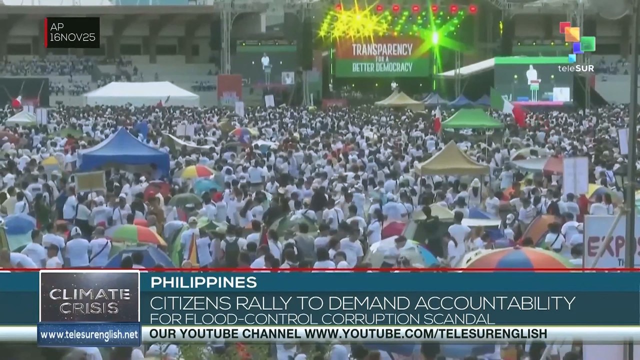 Philippines: Citizens rally to demand accountability for flood-control ...