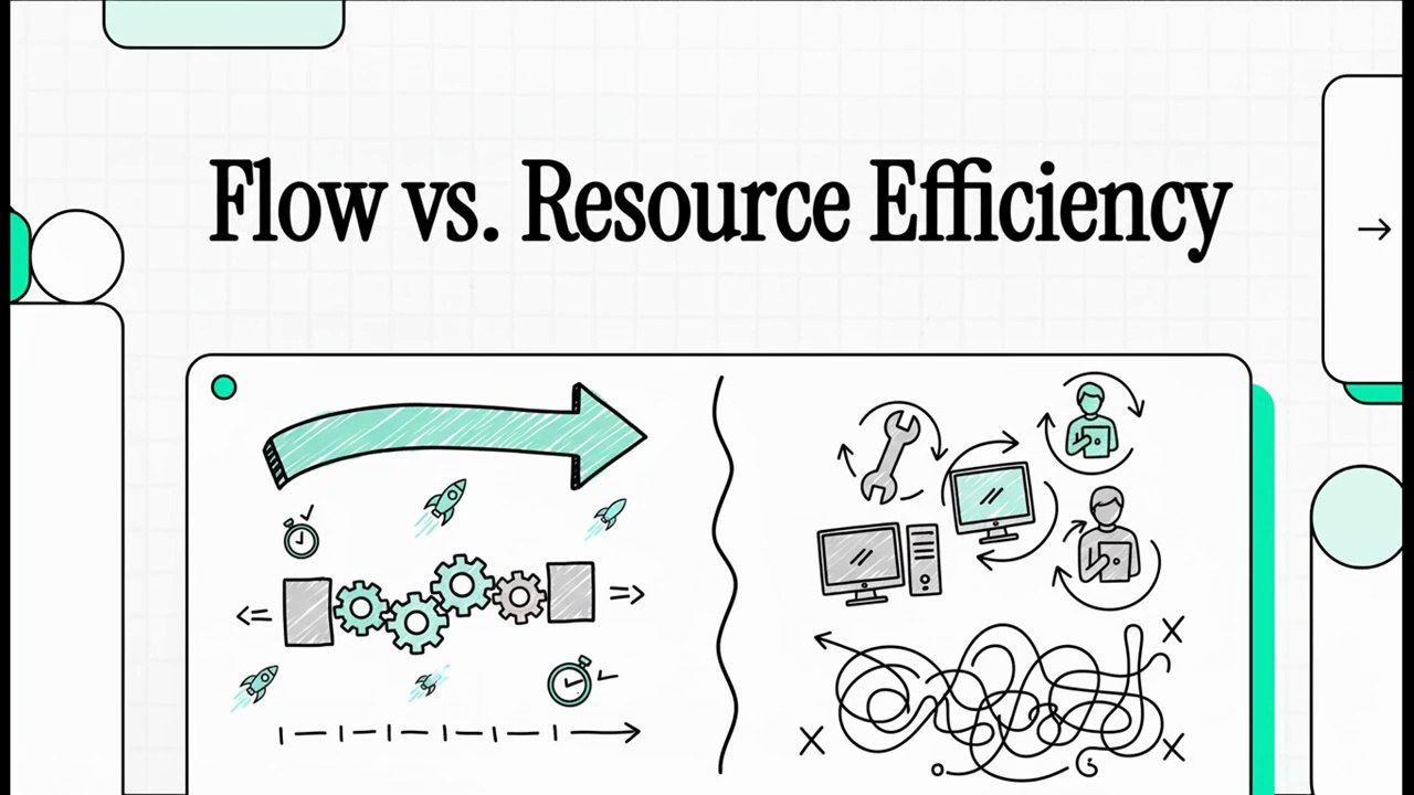 Lean Foundations & Philosophy - 7 Flow efficiency vs resource ...