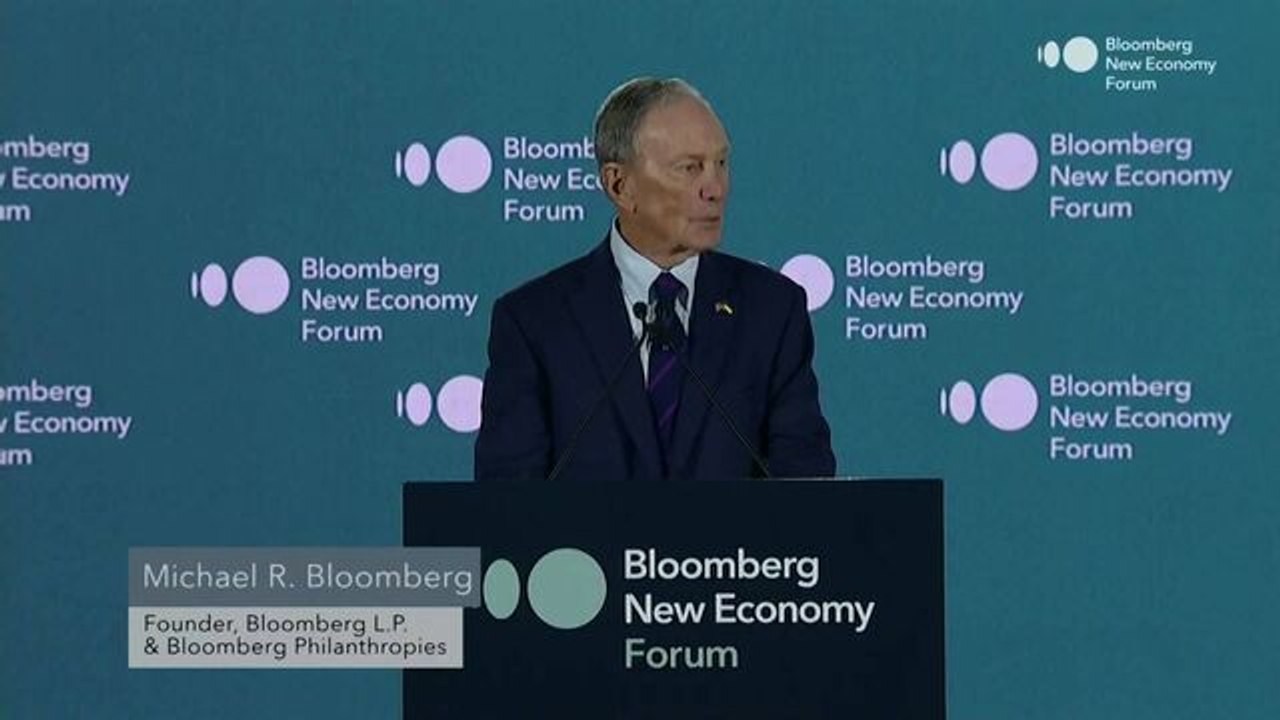 Mike Bloomberg Opens 2025 New Economy Forum - video Dailymotion