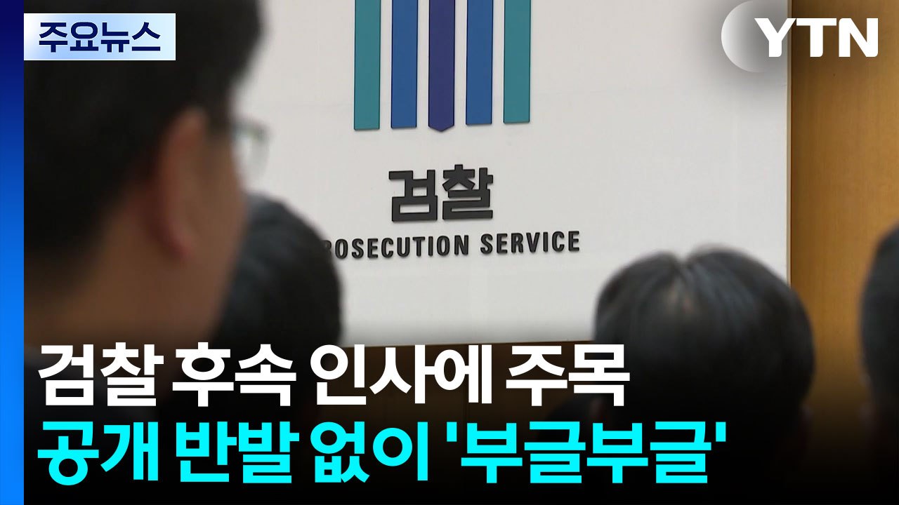 검찰 후속 인사에 주목...공개 반발 없이 '부글부글' / YTN - 동영상 Dailymotion