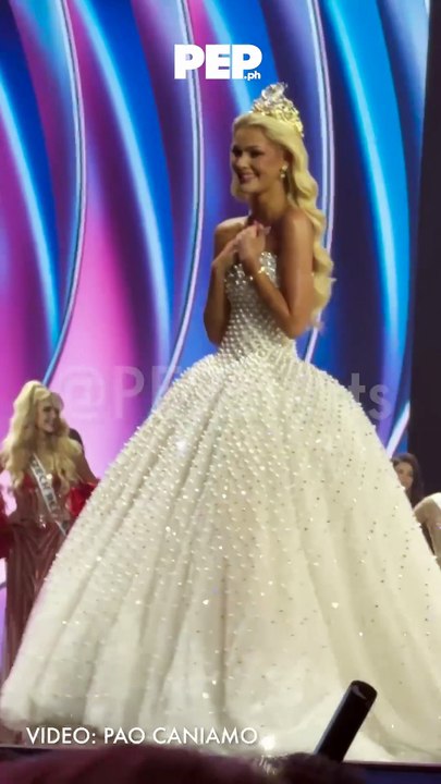 Victoria Kjær Theilvig's farewell walk at the 74th Miss Universe ...