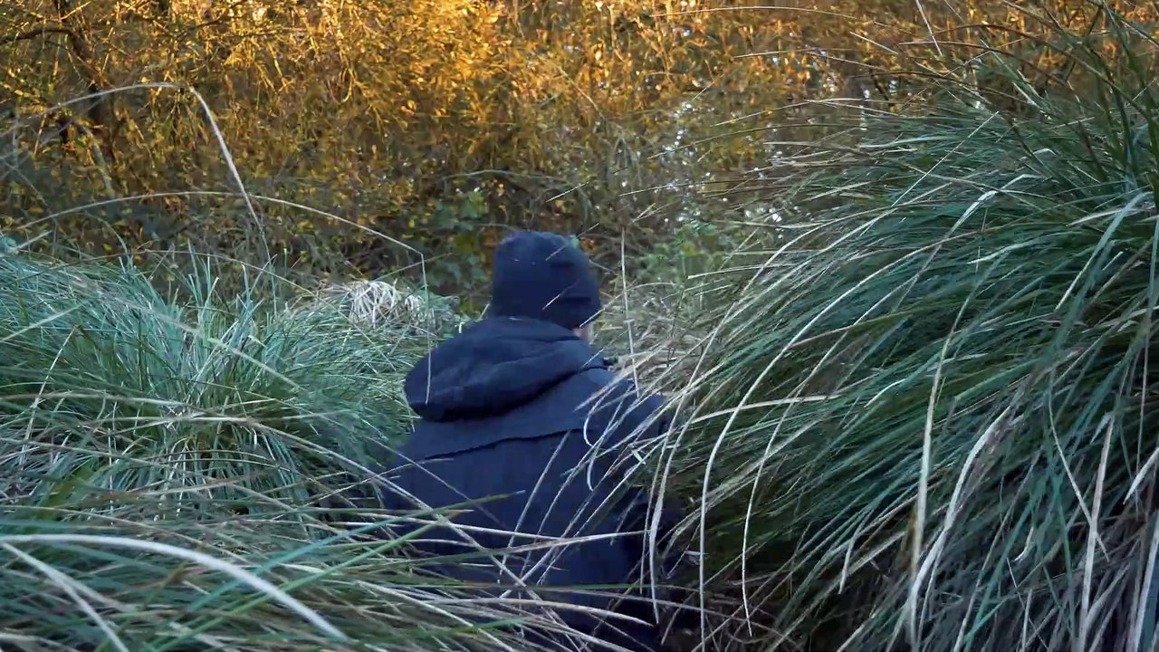 Building wood survival shelter in wildlands - Bushcraft & Campfire grilled meat - Cyprien ...