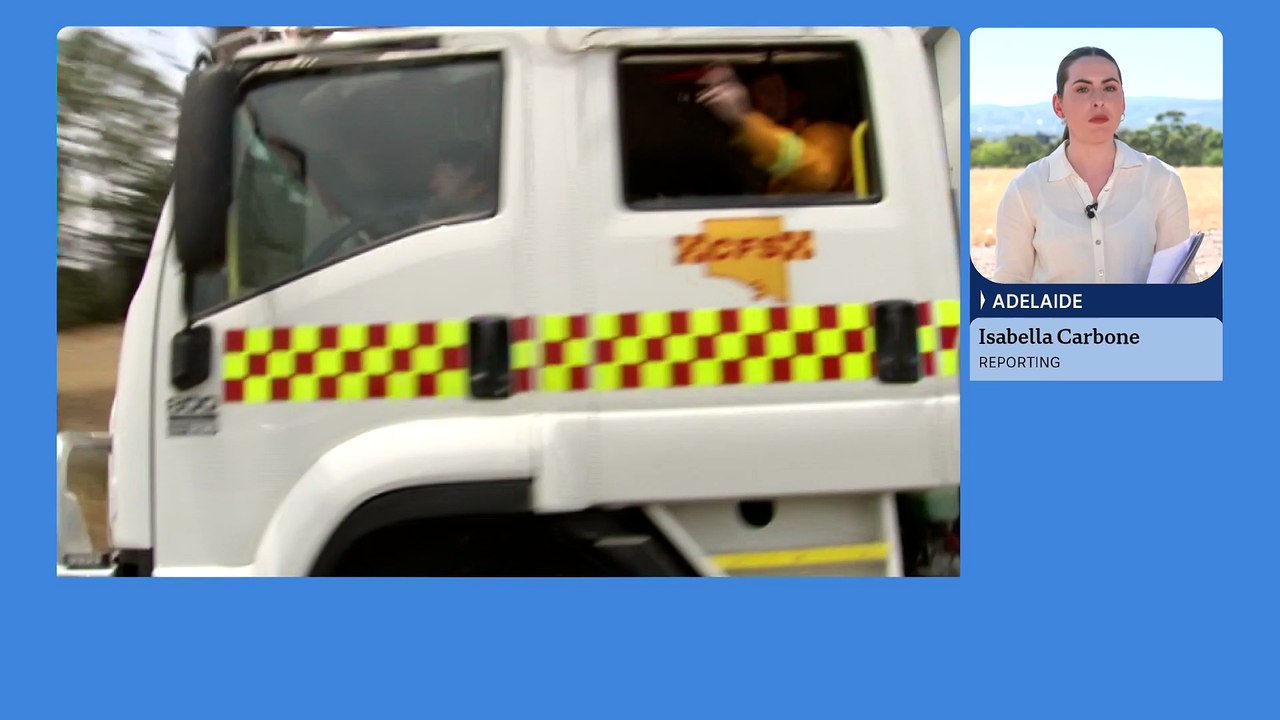 South Australian fire crews on high alert for possible bushfire - video ...