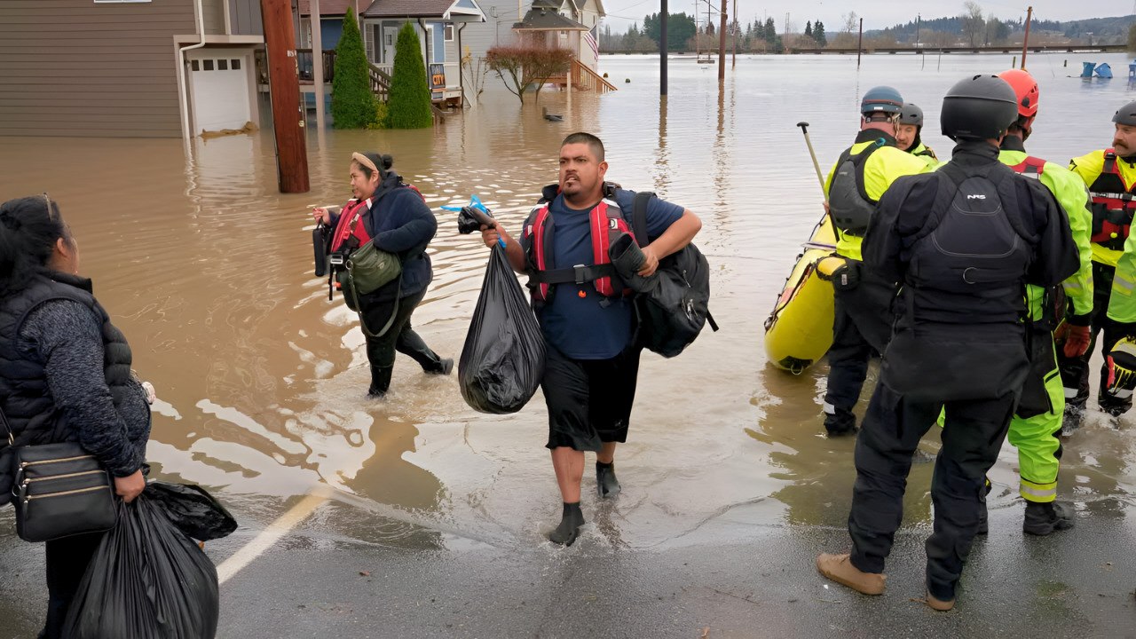 Washington Issues ‘Go Now’ Evacuation After Levee Collapse Triggers ...