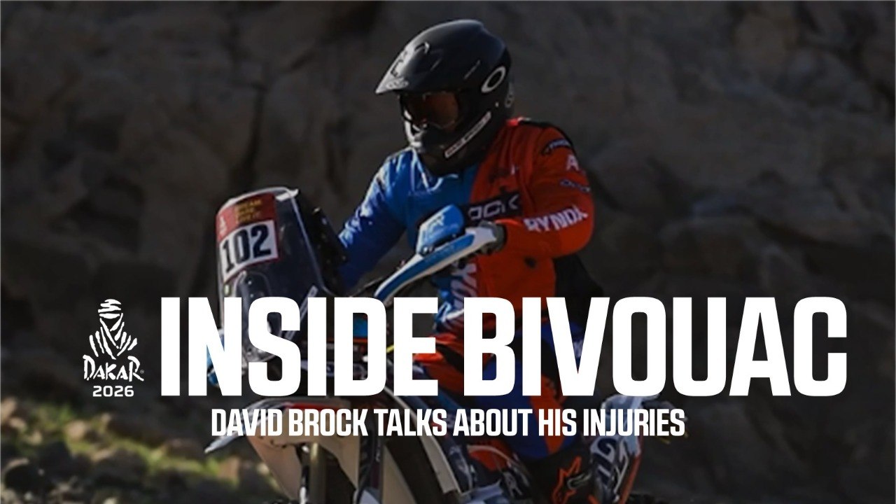 Dakar 2026 - Inside bivouac - David Brock talks about his injuries ...
