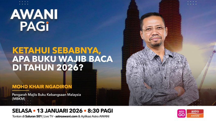 AWANIPagi: Cinta buku | Ketahui sebabnya, apa buku wajib baca di tahun ...