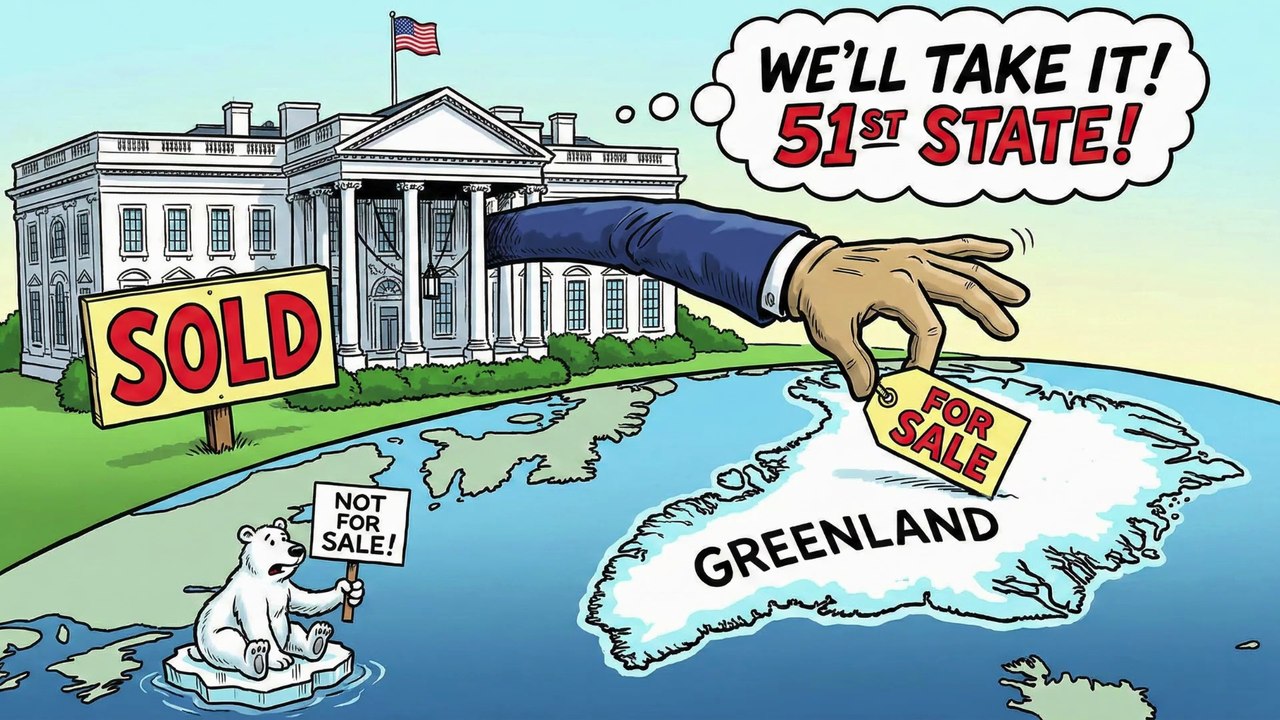 White House Cartoon Targets Greenland Over Possible U.S. Takeover Ahead ...