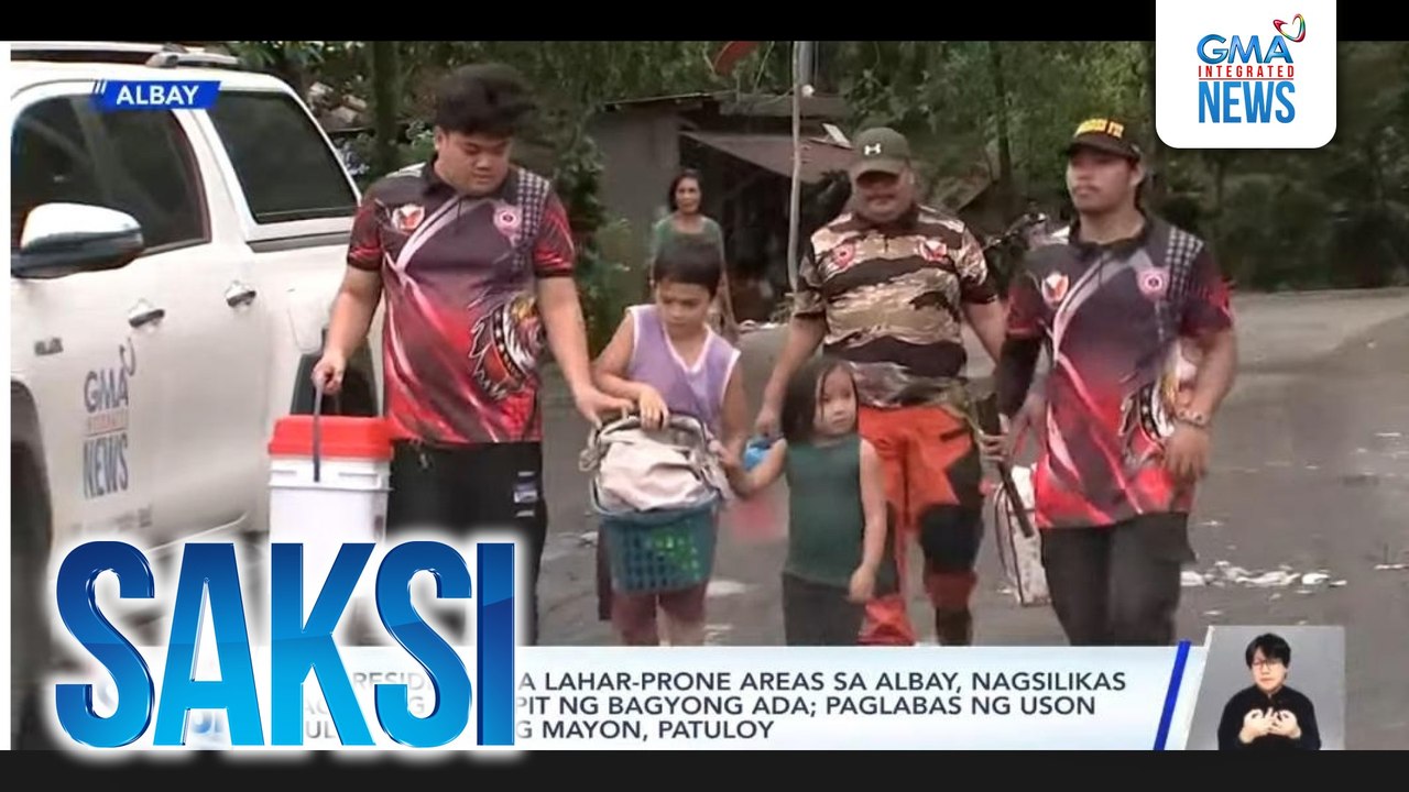 Mga residente sa lahar-prone areas sa Albay, nagsilikas bago ang ...