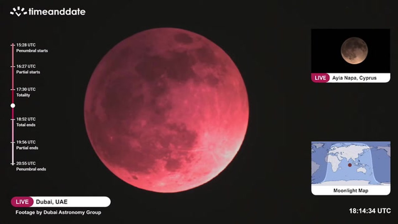 Watch The Moon Turn Blood Red In This Lunar Eclipse Time-Lapse - video ...