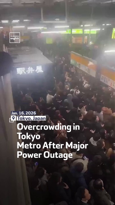 Overcrowding in Tokyo Metro After Major Power Outage - video Dailymotion