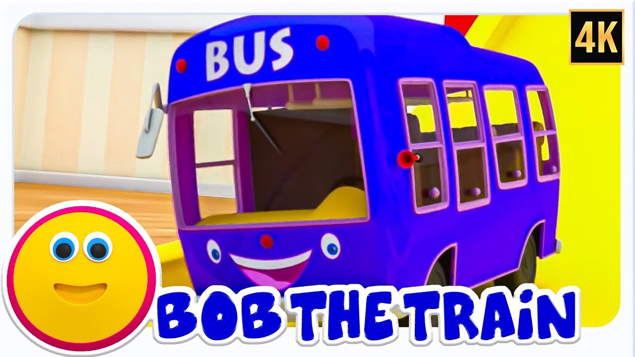 Wheels on the Bus Song for Kids | Zebra Nursery Rhymes | Baby Songs ...