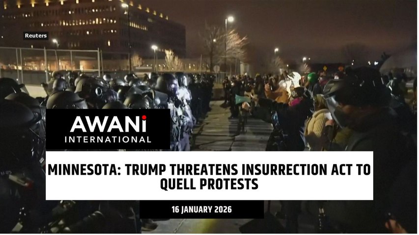 Trump threatens Insurrection Act to quell Minnesota protests | AWANI ...