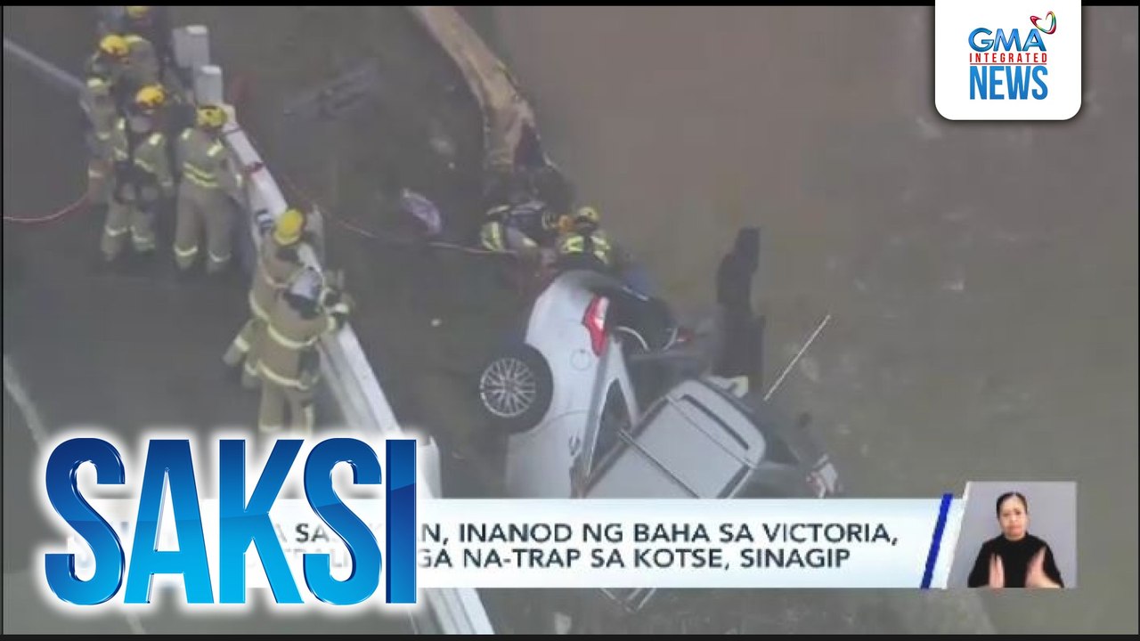 Mga sasakyan, inanod ng baha sa Victoria, Australia | Mga na-trap sa ...