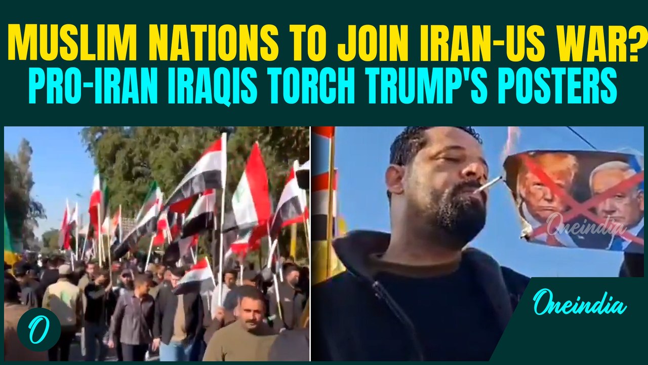 Muslim Nation RISES Up For Iran | Iraqi Protesters BURN Trump’s Posters ...