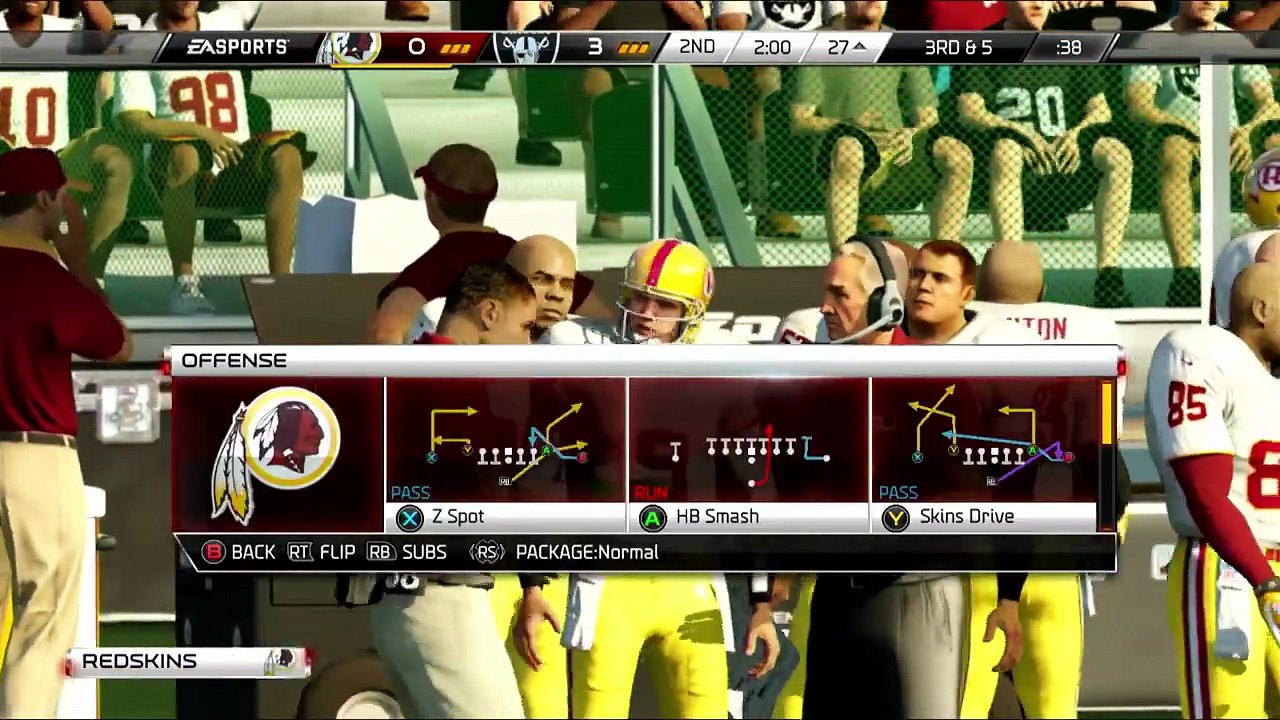#MADDEN25 Franchise Season 1 WK 4 , 1970s REDSKINS VS OAKLAND RAIDERS ...
