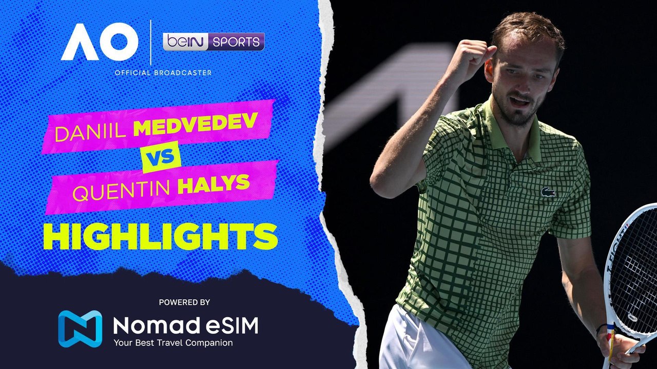Daniil Medvedev vs Quentin Halys | Match Highlights | Australian Open ...