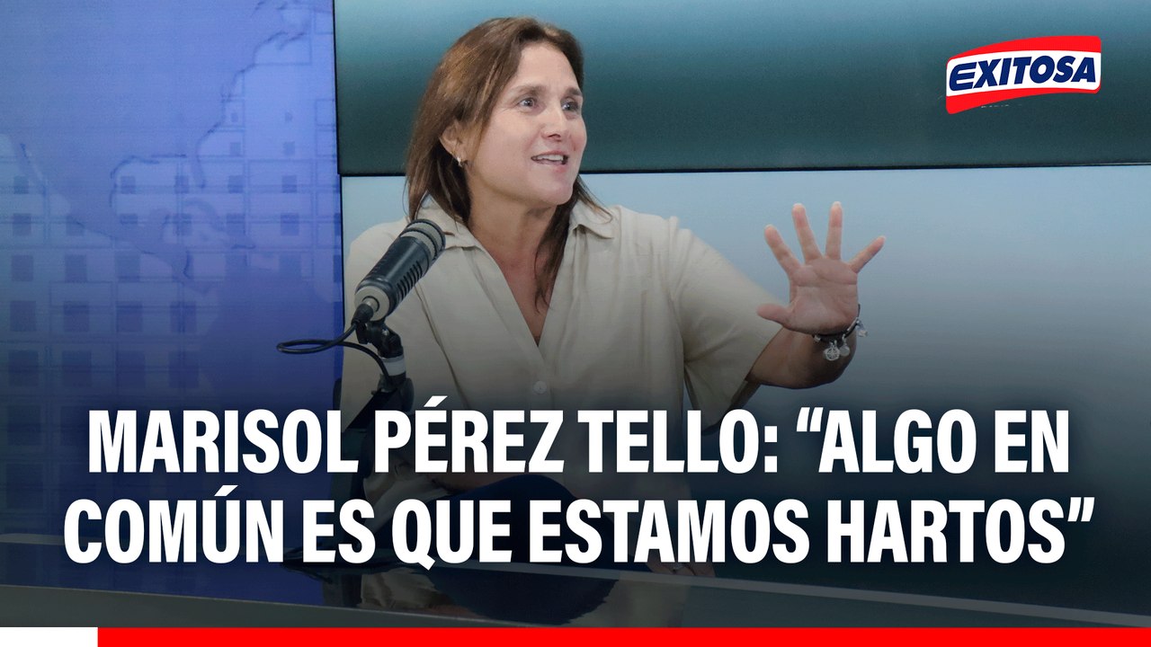 Marisol Pérez Tello: "Si hay un denominador común de los que venimos de ...