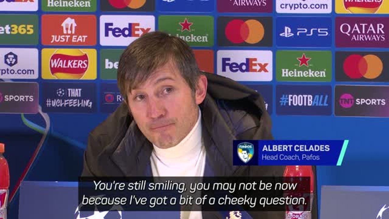 Pafos coach awkwardly dodges question on Beckham family drama - video ...