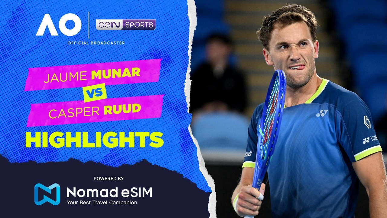 Jaume Munar vs Casper Ruud | Match Highlights | Australian Open 2026 ...